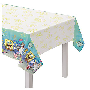 Spongebob Birthday Party Supplies Bundle Pack Includes Paper Table Covers - 2 Pack