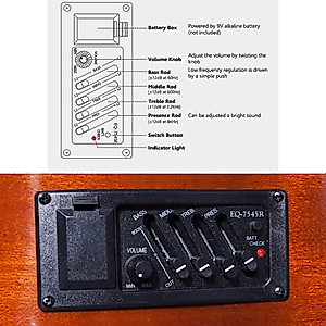 WINZZ AC309CE 39 Inches Cutaway Nylon-string Classical Electric Guitar Build-in Pickup Kit Set Online Lessons