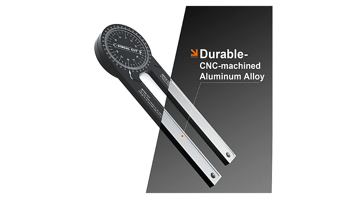 Mecurate Aluminum Miter Saw Protractor for Precision Cuts
