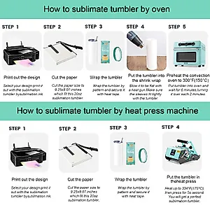 8 Pack 20oz Sublimation Tumbler Bulk, Skinny and Straight, Double-Wall Insulated Stainless Steel Tumbler Cups with Indivisual Gift Box, Tumbler Mearsuring Ruler, Heat-resistant Tape and Gloves