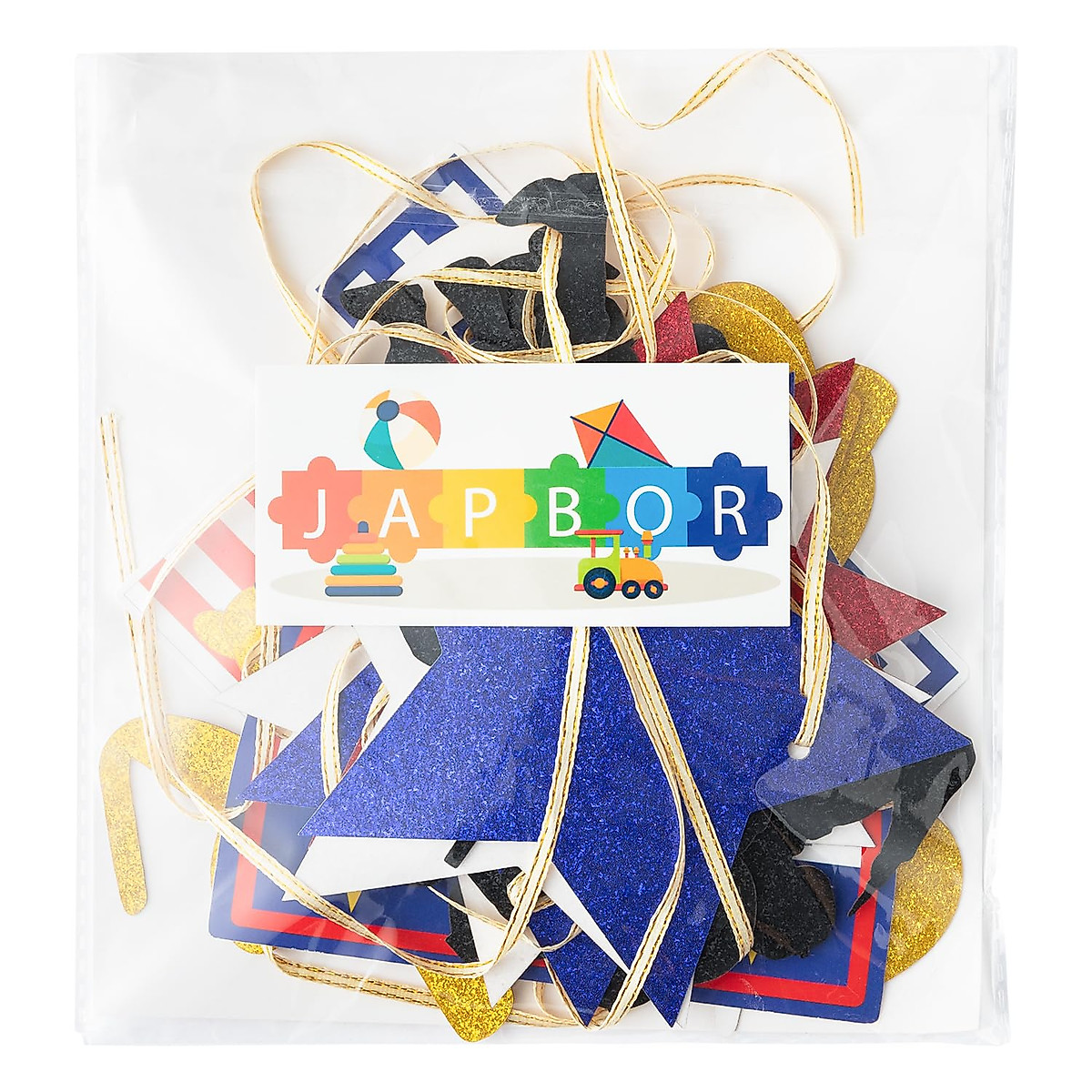 JAPBOR 2Pcs Gold Glitter Thank You Veterans Banner, Memorial Day Patriotic Veterans Day Party Decorations, Glitter Red White Blue Stars Soldiers Veterans Sign Decor Supplies for Home Background Wall