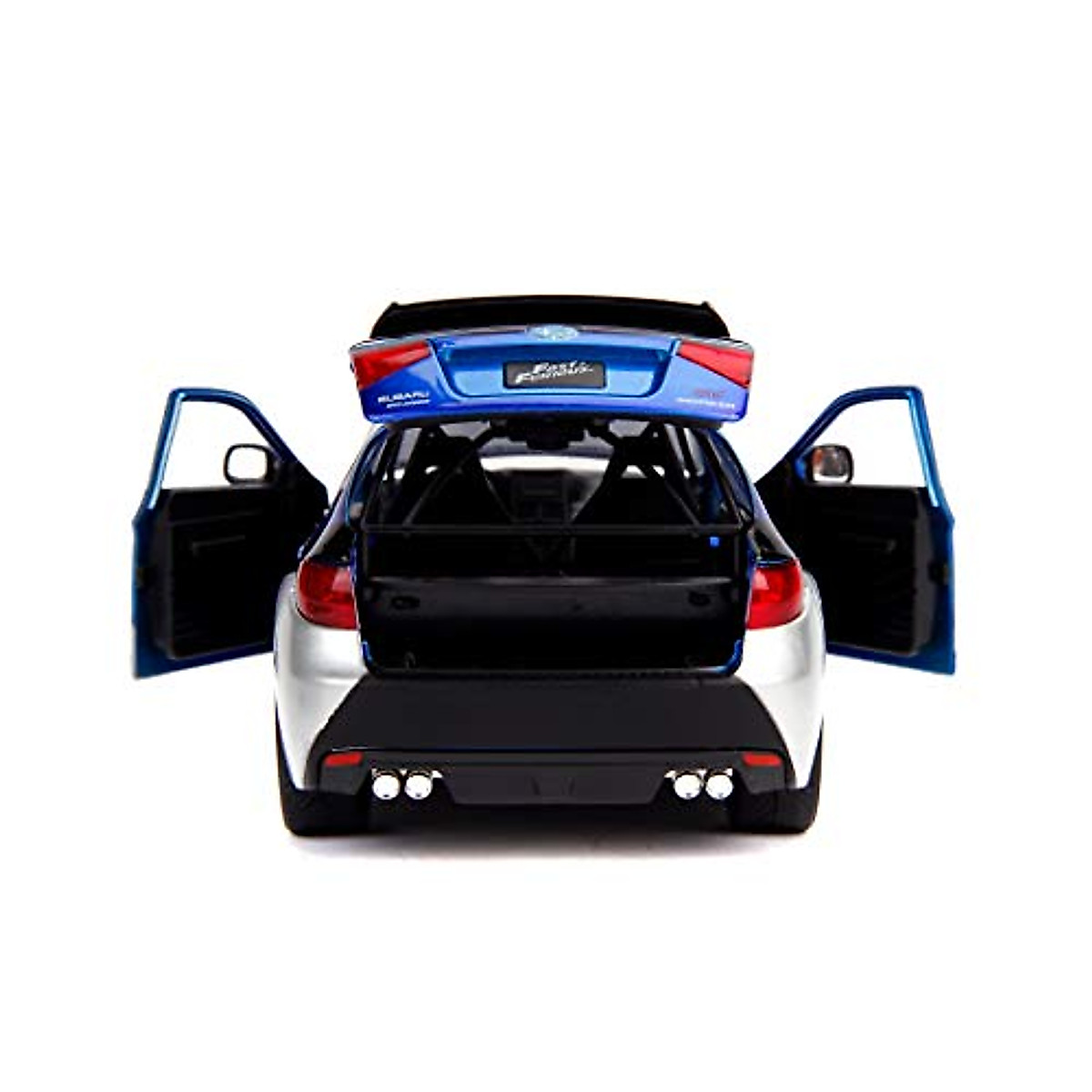 Jada Toys Rubber Tires 1:24 Fast & Furious - Brian's Subaru Impreza WRX STI, Blue (99514)