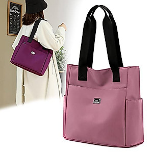 Women'S Single Shoulder Bag Shoulder Bag Messenger Bag Travel Sports Running Hiking 2023 Tote Bag High End Sense Bag Large Capacity Female Bag (Purple, 34x30x2cm)
