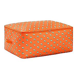 heave Clothes Storage Large Capacity Clothes Quilt Organizer Pillow Storage Bag Under Bed Storage Organizer for Bedroom Washable Clothes Bedding Storage Bag - Wine Red L