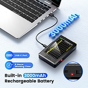 SeeSii TinySA Ultra Spectrum Analyzer, 4.0 Inch 100kHz to 5.3GHz Handheld Tiny Frequency Analyzer with 32Gb Card, 2-in-1 Signal Generator 100kHz to 800MHz MF/HF/VHF UHF Input,V0.4.5.1,2024 Upgraded