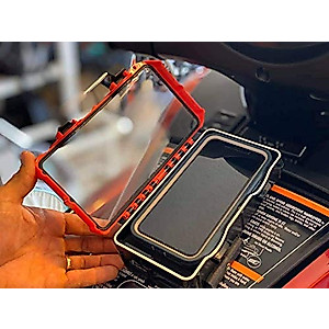 Sgroi Innovations, LLC SafeBox (Orange) - Universal, Waterproof Cell Phone Case. Allows Full Usage of Phone While Protected from The Elements!