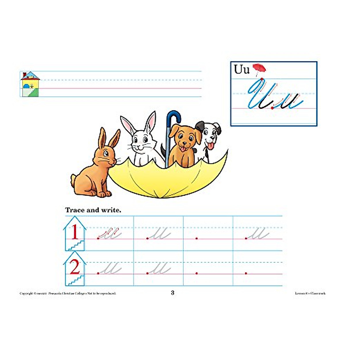 Writing With Phonics K5 Cursive - Abeka 5 Year Old Kindergarten Cursive Phonics Penmanship Student Work Book