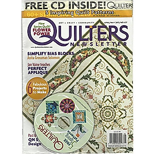 QUILTERS NEWS LETTER, APRIL/MAY, 2012 NO.427 (NEW SERIES QUILT ! FLOWER POWER