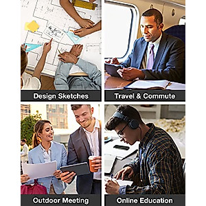 paperang GO Portable Printer with 300dpi Resolution Supports 8.5" X 11" US Letter Inkless Printing for Design Sketches, Invoices, Service Reports, and More - White