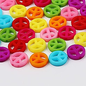 NHBT YU 50PCS Acrylic Round Beads Mixing Color for DIY Fashion Bracelet Necklace Making DIY Accessories Spacer Beads 15MM T719