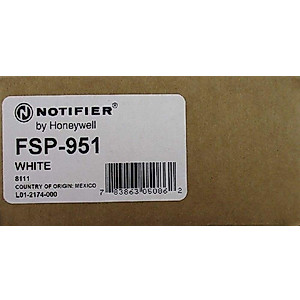 Notifier FSP-951 Smoke Detector - Intelligent Addressable Photo Detector; with Flashscan; White