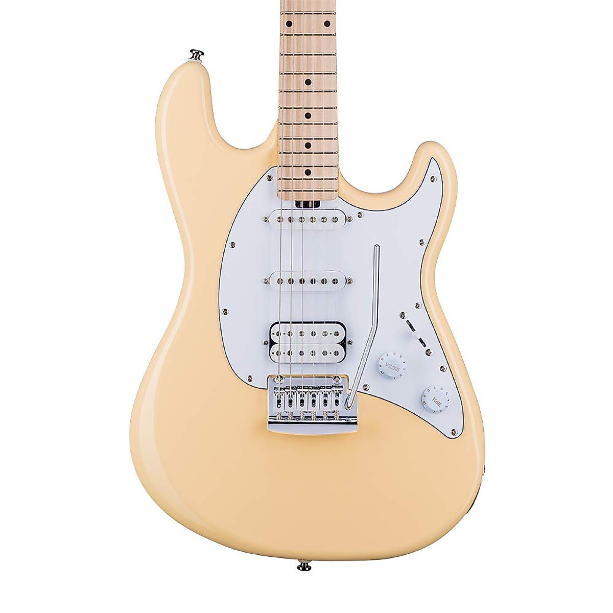 Sterling by Music Man 6 String Solid-Body Electric Guitar, Right, Vintage Cream (CT30HSS-VC-M1)