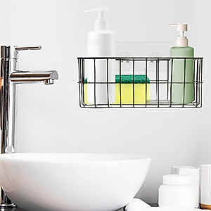 8 Pack Shower Caddy Adhesive for Replacement, Strong Adhesive Sticker Hooks Transparent Adhesive Wall Hooks No Drilling for Shower Caddy Basket Shelf Bathroom Storage Corner Shelves Kitchen Racks