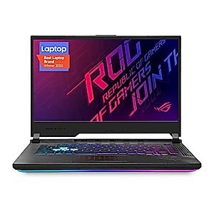 ASUS ROG Strix G15 (2020) Gaming Laptop, 15.6” 144Hz FHD IPS Type Display, NVIDIA GeForce RTX 2060, Intel Core i7-10750H, 16GB DDR4, 512GB PCIe NVMe SSD, RGB Keyboard, Windows 10 Home, G512LV-ES74