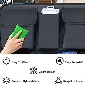 Car Trunk Organizers,Backseat Hanging Organizer with 9 Large Storage Bag,Car Trunk Tidy Storage Bag Organizer