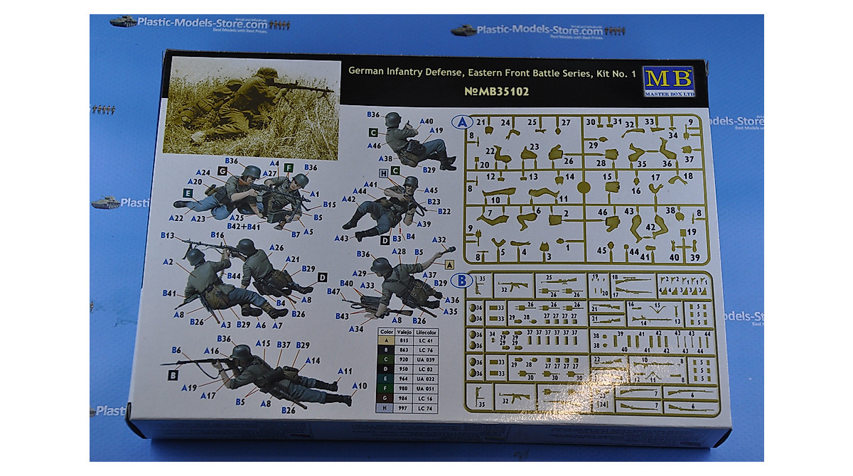 German Infantry Model Kit 1/35 Eastern Front Battle Series