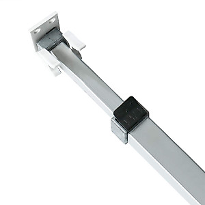 Baomain Patio Door Security Bar Fits 28" to 48" Wide Door Works on Double Hung & Sliding Window (Silver)