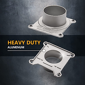 POWERTEC 70325 Blast Gate 2-1/2 Inch, w/Anti Clog and Air Leak Seal for Dust Collection