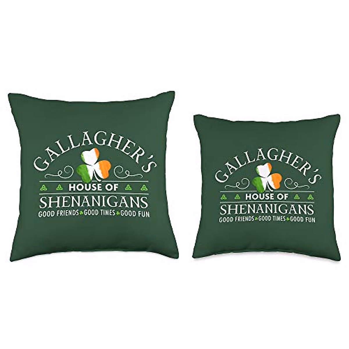 Gallagher Family Name Gifts Gallagher Irish Family Name Gift Personalized Home Decor Throw Pillow, 16x16, Multicolor