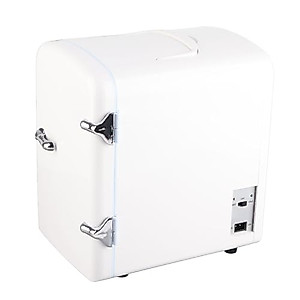 HEEPDD Mini Beauty Fridge, 4L Portable Cooler Warmer Refrigerator Multifunctional Practical Mini Fridge Includes DC12V Car Plug for Skin Care Beverage AC100‑240V (US Plug
