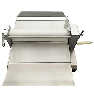 TECHTONGDA Manual Dough Sheeter Machine 16.5" Fondant Sheeter Pasta Maker Roller Machine Compact Dough Sheeter for Croissants, Pizza, Icing, Marzipan, Puff Pastry