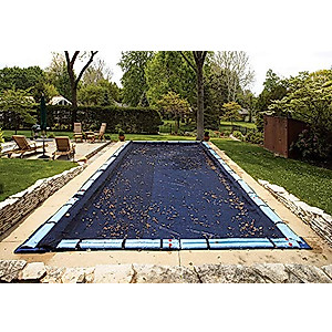 Blue Wave BWC570 25-ft x 45-ft Rectangular Leaf Net In Ground Pool Cover,Black