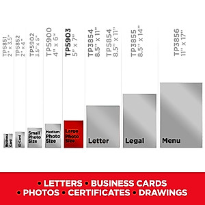 Scotch Thermal Laminating Pouches Premium Quality, 5 Mil Thick for Extra Protection, 100 Pack Photo Size Laminating Sheets, Our Most Durable Lamination Pouch, 5 x7 inches, Clear (TP5903-100)