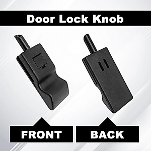 2Pcs Door Lock Knob, Interior Front Or Rear Door Lock Knob Buckle Window Locker Compatible with 2007-2014 Chevy Avalanche Silverado Suburban Tahoe GMC Sierra Yukon Cadillac Escalade Replaces15844616