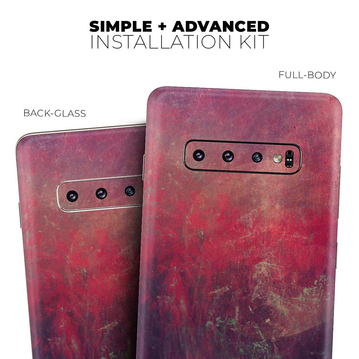 DesignSkinz Abstract Fire & Ice V11 Protective Vinyl Decal Wrap Skin Cover Compatible with The Samsung Galaxy S20 (Screen Trim & Back Glass Skin)