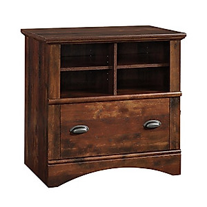Sauder Viabella Storage Cabinet, Curado Cherry Finish & Harbor View Lateral File, Curado Cherry Finish