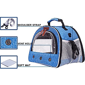 Small Bird Carrier Cage, Bunny Carrier, Pet Carrier for Small Animals Guinea Pig Hamster Rat Travel Carrier Cage