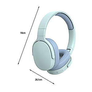 Bluetooth Headphones with Intelligent Noise Reduction,Wireless Headset HiFi Foldable,Ergonomic Bluetooth-Compatible 5.1, Stereo Over Ear Headphone，Wireless Headphones with Microphone Beige