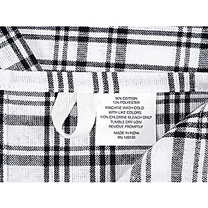 KAF Home Pantry Holiday Black Gold Christmas Tree Words Kitchen Dish Towel Set of 4, Cotton Rich, 18 x 28-inch