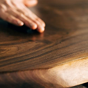 Artisan Born Bedroom Bench Handmade Live Edge Black Walnut Bench for End of Bed - Wooden Bench Accent Bench Walnut Live Edge Bench (60 Inches Wide, U Shape Legs)