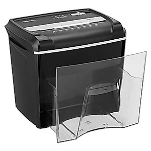 Amazon Basics 12-Sheet Cross-Cut Junk Mail, CD, and Credit Card Shredder with Pullout Basket