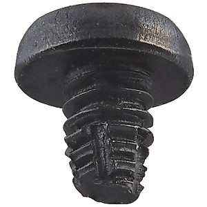 Small Parts-0202 Steel Thread Cutting Screw, Black Oxide Finish, Pan Head, Phillips Drive, Type F, #2-56 Thread Size, 1/8" Length (Pack of 100)