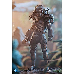 Hiya Toys Predator: Jungle Predator (Version 2) 1:18 Scale Action Figure, Multicolor