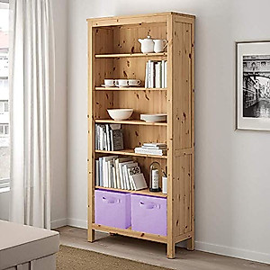 ShellKingdom Storage Bins, Foldable Fabric Storage Cubes And Cloth Storage Organizer Drawer For Closet And Toys Storage,2 Pack（Lavender）