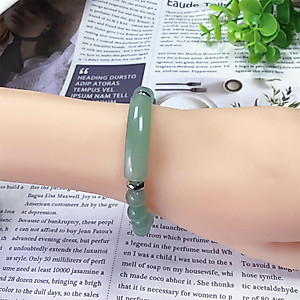 EDEN'S CALL 8mm Healing Crystal Beads Stretch Bracelet Handmade Good Luck Energy Chakra Stone Beaded Bangle, Green Aventurine