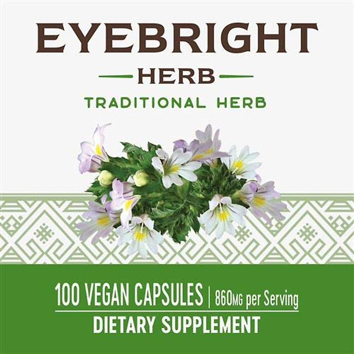 Nature's Way Eyebright Herb, 860 mg per Serving, 100 VCaps