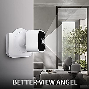 Blink Mini Camera Adhesive Wall Mount Bracket, Strong Adhesive Durable Camera Mount Stand for Blink Mini Indoor Camera, No Drill, No Screws, Decorate Damage-Free, Easy to Install (2 Pack)