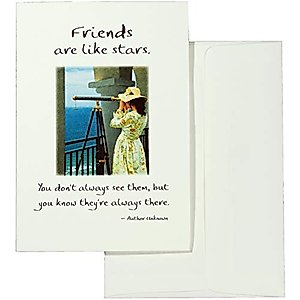 Blue Mountain Arts PIX012 Greeting Card “Friends are Like Stars” Is The Perfect Birthday Or “Thinking of You” Card For A Wonderful Friend, by Douglas Pagels