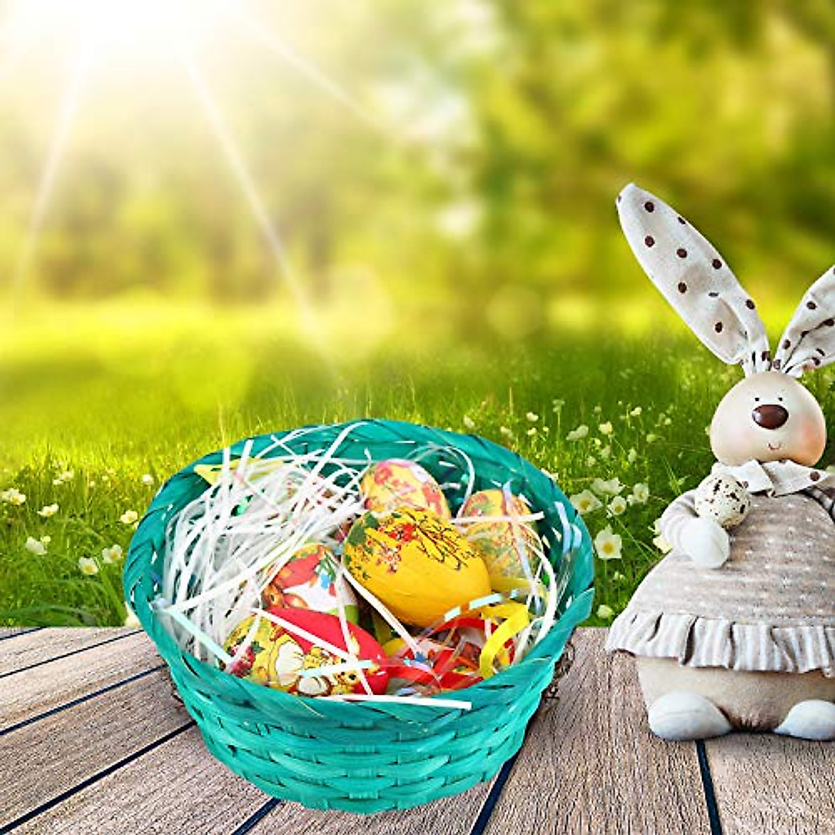 Kolewo4ever 1LB basket filler Iridescent Paper Shred Filler Shreds Plastic Paper Shred Filler Gift Basket Filler for Easter Gift Wrapping & Basket Filling DIY Crafts Supplies Accessories