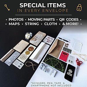 Escape Mail: Starter Bundle - Episodes 1 & 2. Gripping Escape Room Game in an Envelope, Immersive Storyline The Family Will Love Or for Date Night, Age 10+ (Beginner)