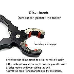 RC Motor Grip Pliers Tool M5 Nut Hex Quick Release Wrench for 13XX-23XX Size Motor M3-M8 Nuts Propeller