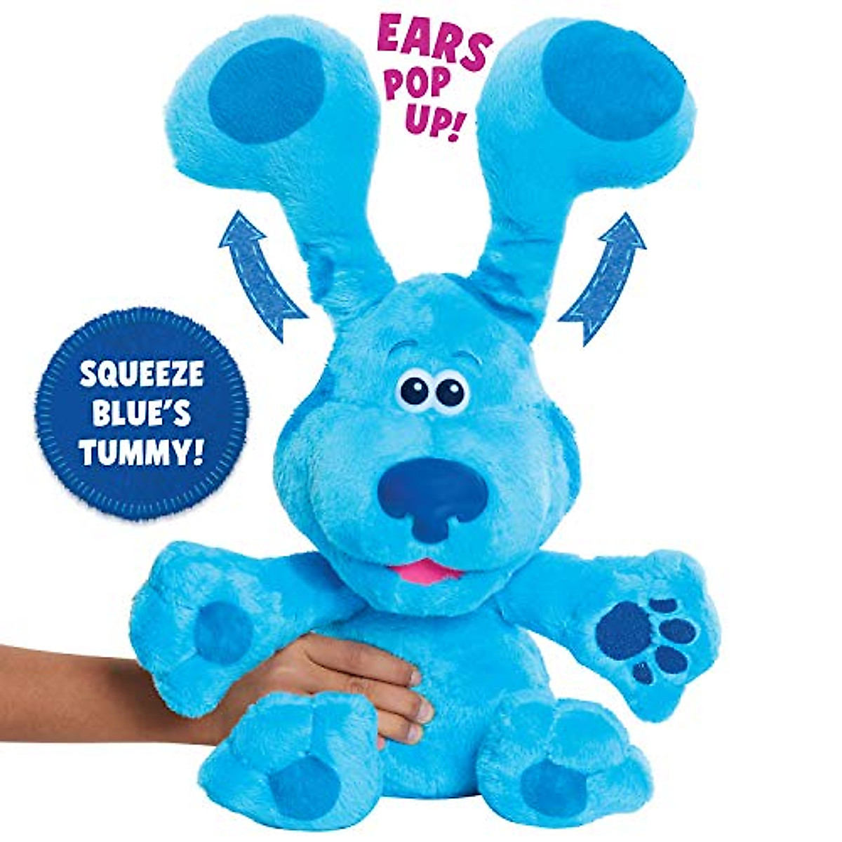 Blue’s Clues & You! Peek-A-Blue, Interactive Barking Peek-A-Boo Stuffed Animal, Dog