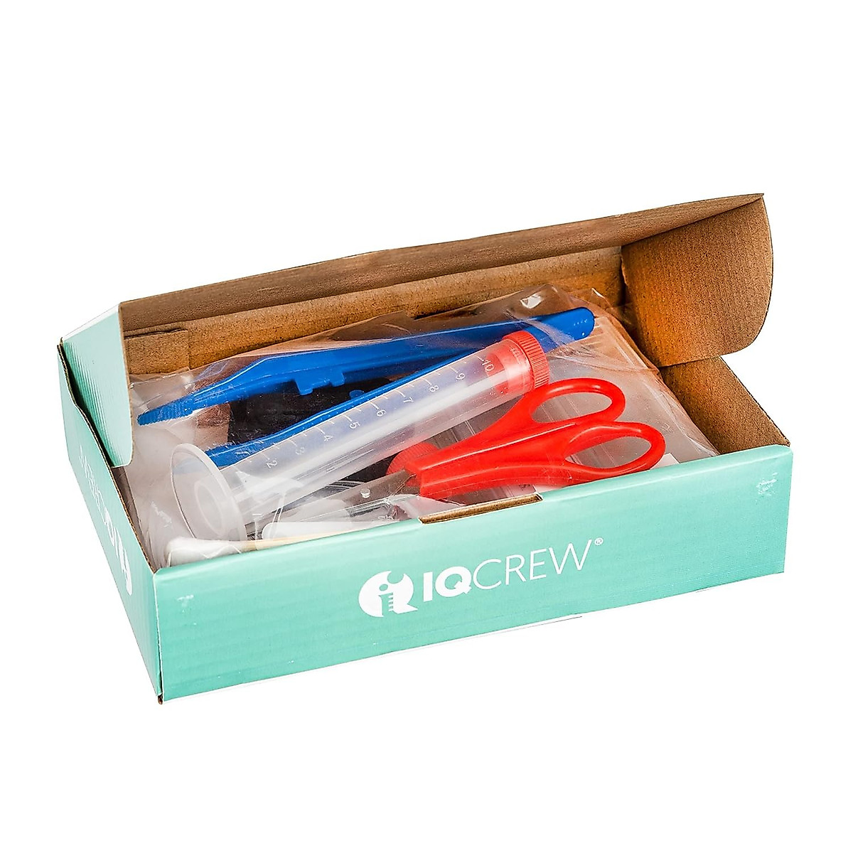 IQCrew 35-Piece Microscope Slide Preparation Kit - Essential Student Sample Specimen Set of Tools & Microscopy Accessories - SP-15