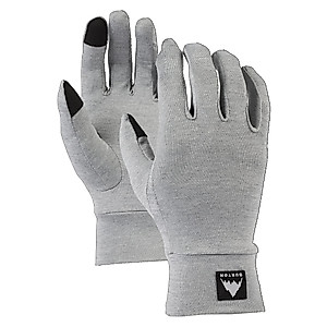 Burton Standard Touchscreen Glove Liner, Gray Heather, Large X-Large
