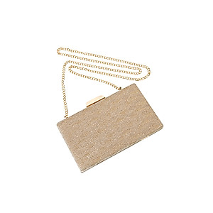 Rucavono Gold Clutch,Women's Evening Handbags Gold Clutch Purses For Women Evening Gold Evening Crossbody Shoulder Bag For Wedding Party Bridal Prom