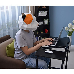 KOMOREBI Overbed Table with Wheels Laptop Desk Cart Table Over The Bed Table Adjustable Height and Length for Hospital and Home use